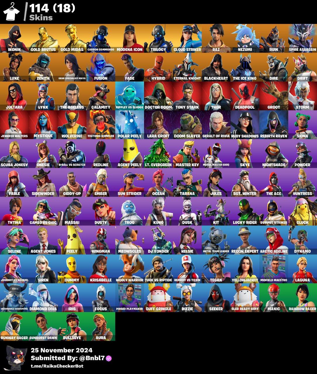 اشتر [PC] 114 skins | IKONIK | Gold Brutus | Gold Midas | Carbon ...