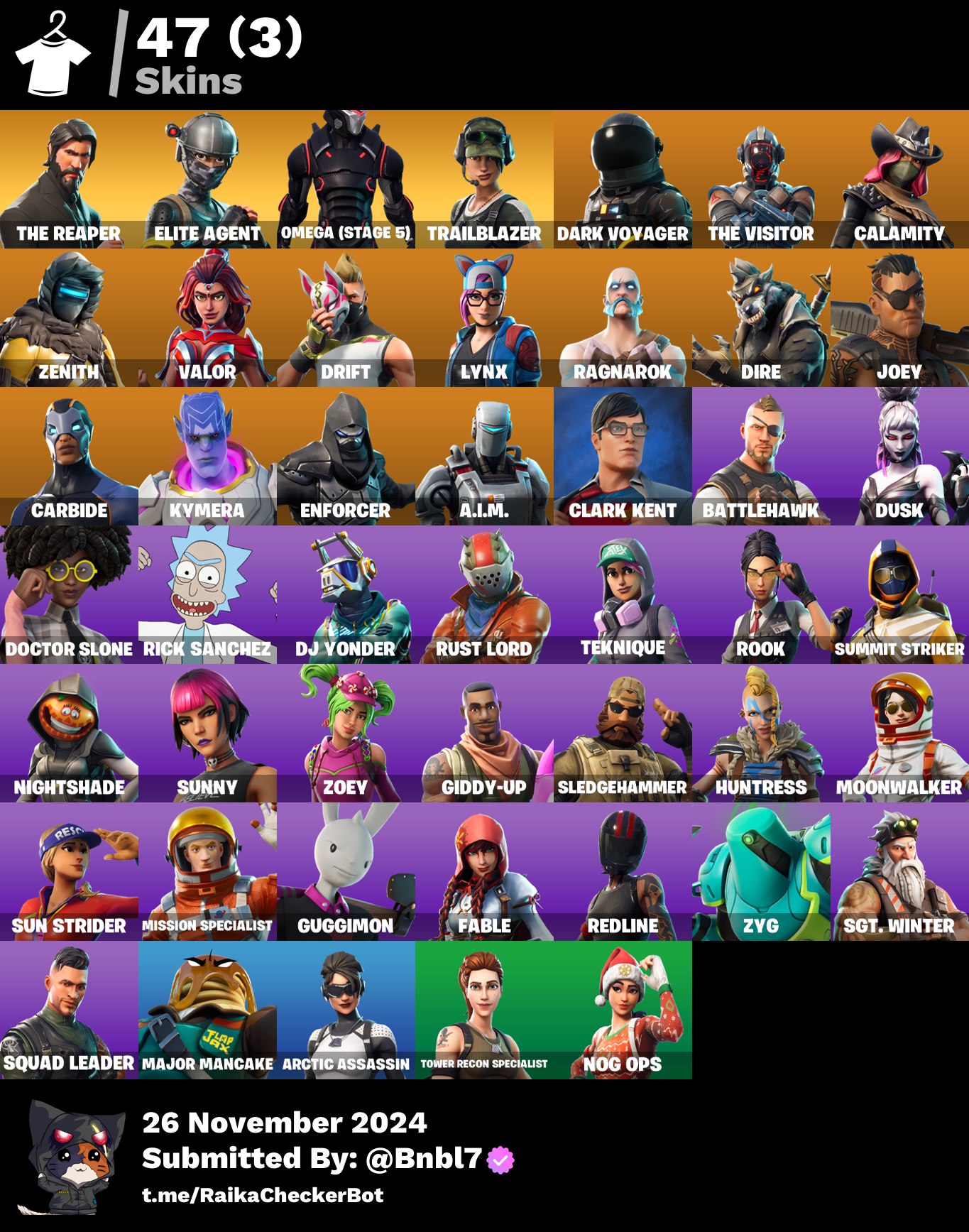 اشتر [PC] 47 skins | The Reaper | Elite Agent | Take The L | Omega ...